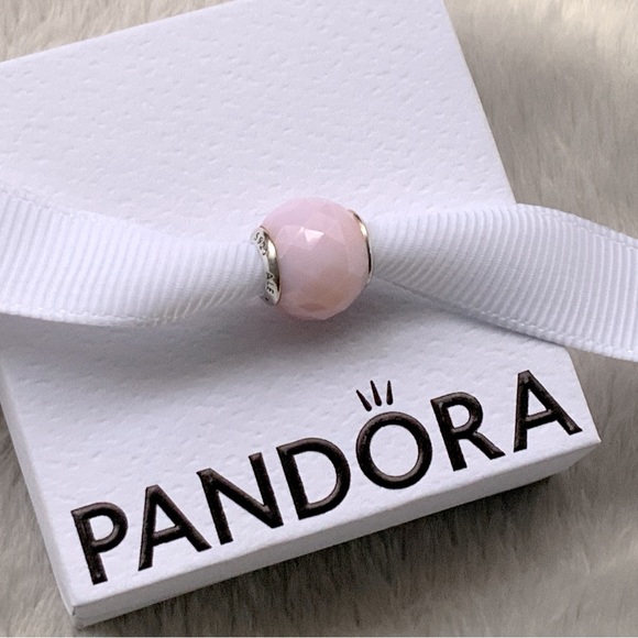 Pandora | Jewelry | Pandora Pink Opalescent Crystal Bead | Poshmark